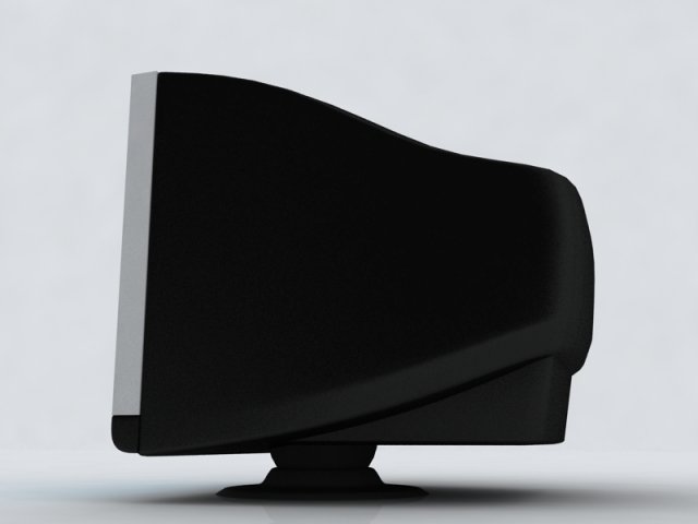crt monitor 3D Model in Computer 3DExport