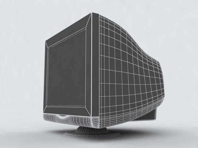 crt monitor 3D Model in Computer 3DExport