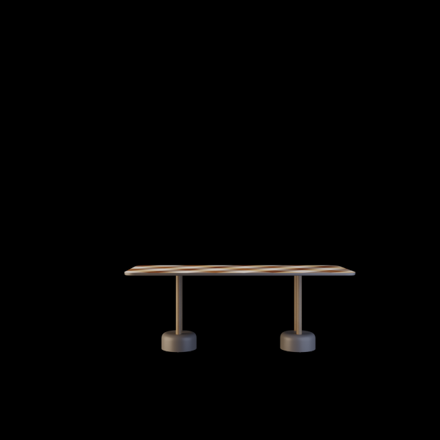 vichy dining table 3D Model in Table 3DExport