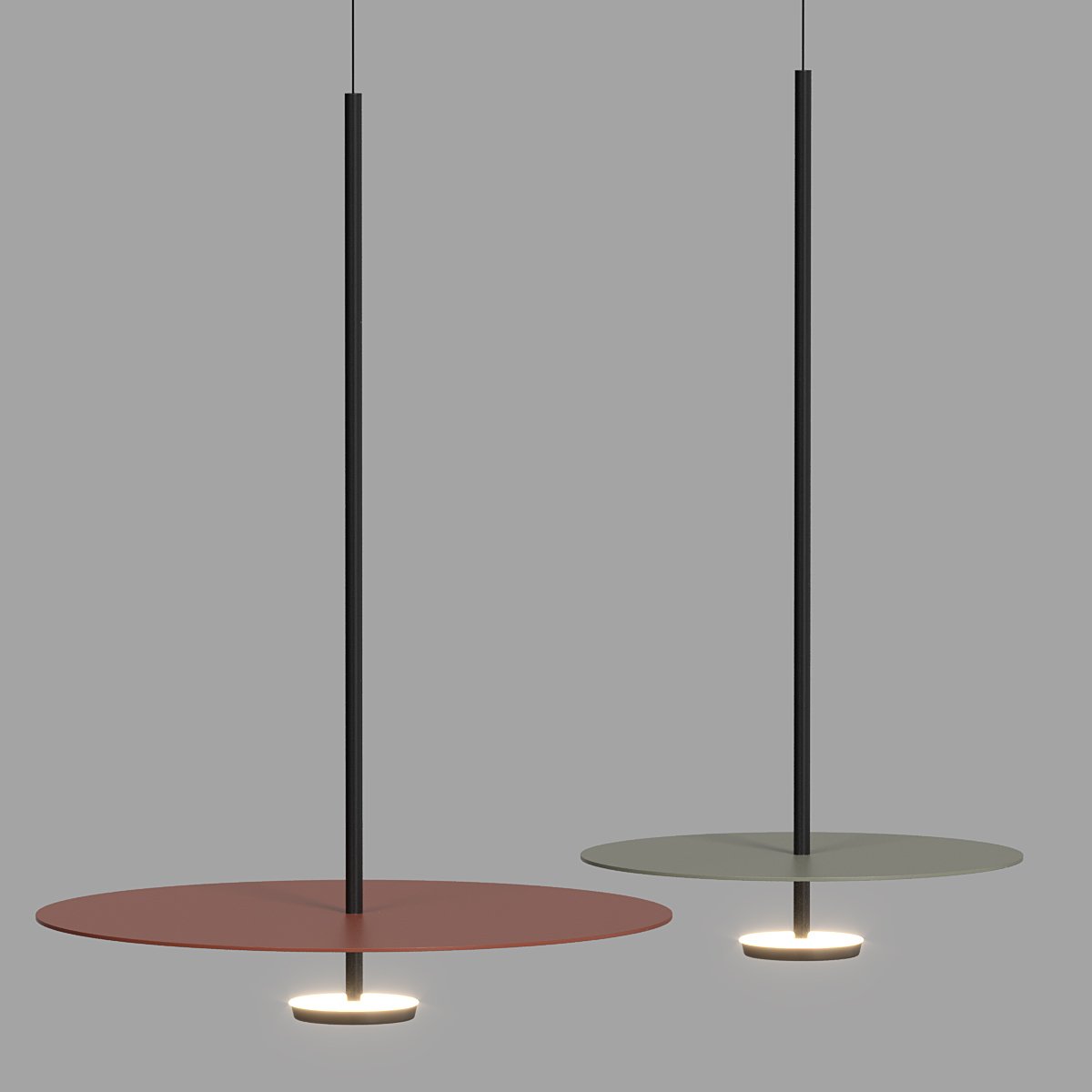 Hanging lamps Vibia Flat 3D Models in Ceiling Lights 3DExport