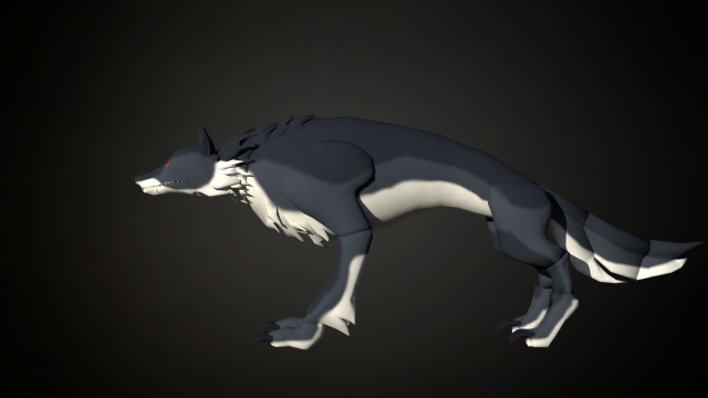 Roblox r6 wolf model Low-poly 3D Model in Wildlife 3DExport