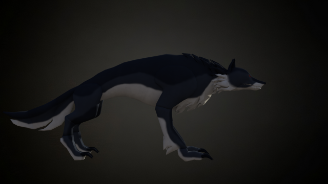 Roblox r6 wolf model Low-poly 3D Model in Wildlife 3DExport