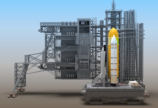 shuttle launch pad 3D Model in Buildings 3DExport