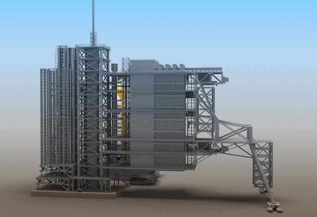shuttle launch pad 3D Model in Buildings 3DExport