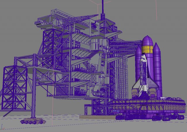 shuttle launch pad 3D Model in Buildings 3DExport