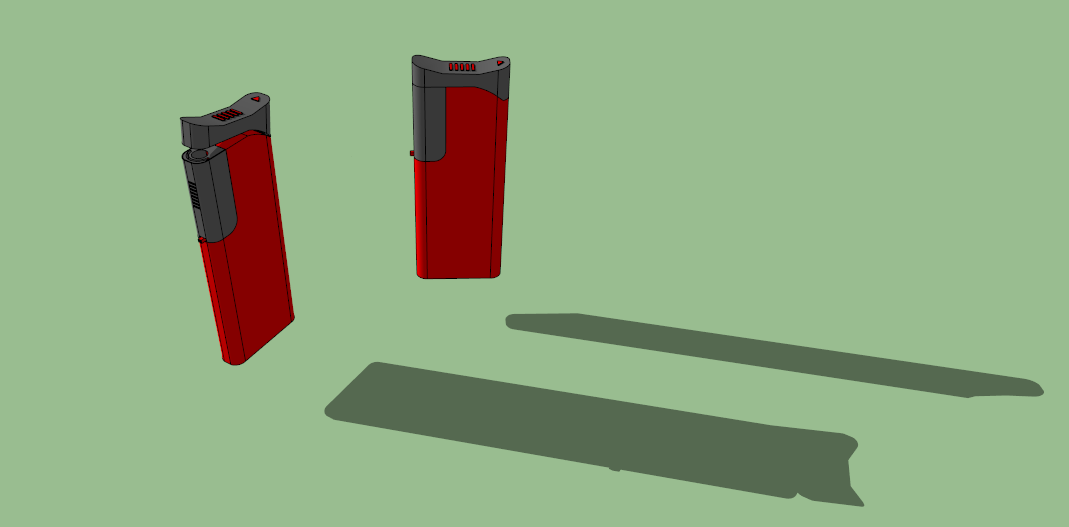lighter 3D Models in Parts 3DExport