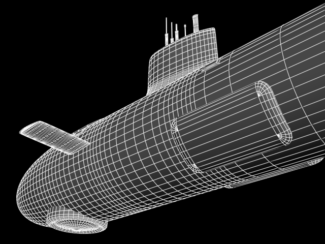 submarine 3D Model in Unmanned 3DExport