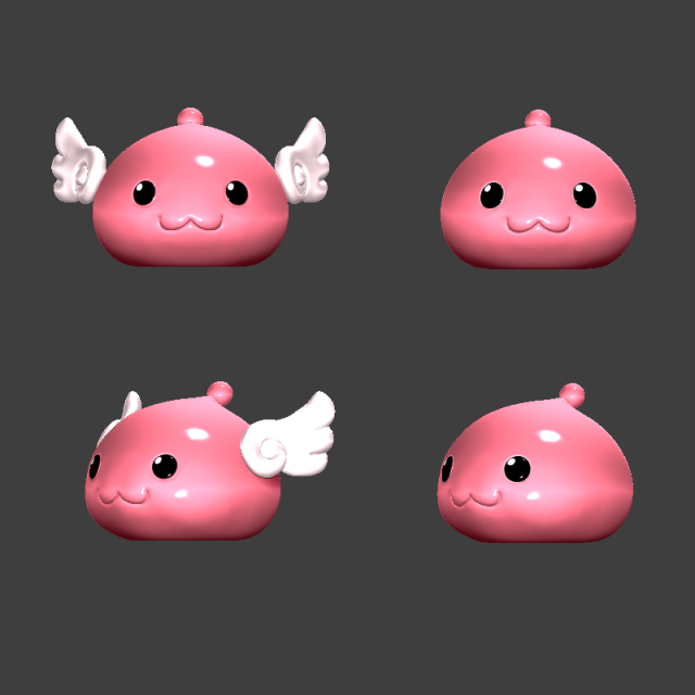 angeling and poring fan art stl for 3dprint 3d print model 3D Print ...