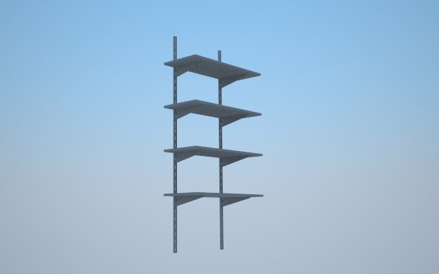 folding shelf bracket 3D Models in Office 3DExport