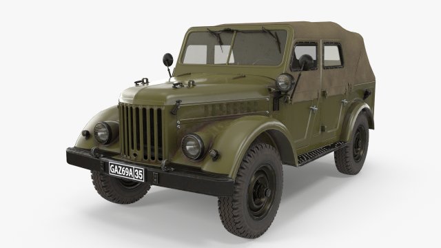 gaz 69 3D Model in Transport 3DExport