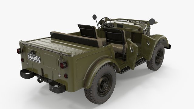 gaz 69 3D Model in Transport 3DExport