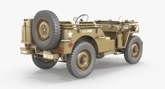 jeep willys mb 3D Model in Transport 3DExport