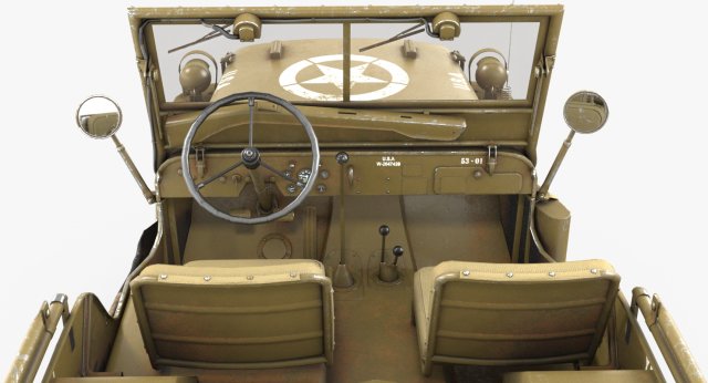 jeep willys mb 3D Model in Transport 3DExport