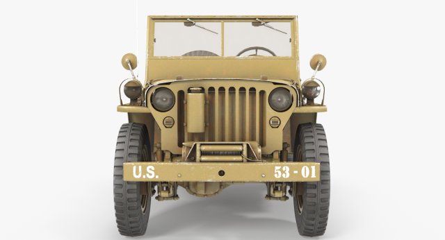 jeep willys mb 3D Model in Transport 3DExport