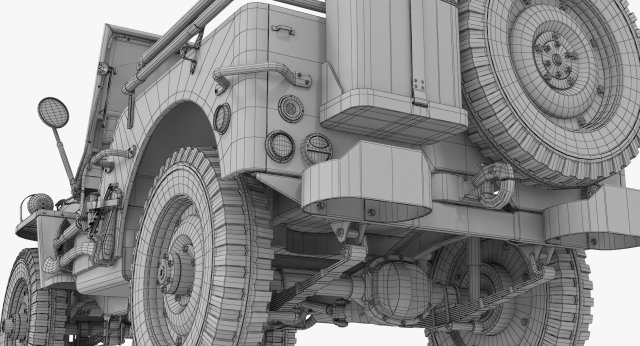 jeep willys mb 3D Model in Transport 3DExport