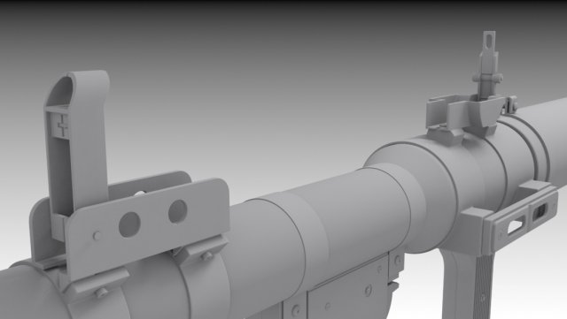 rpg rocket launcher 3D Model in Rocket Launchers 3DExport
