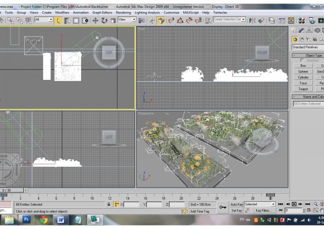 garden 3D Model in Flowers 3DExport