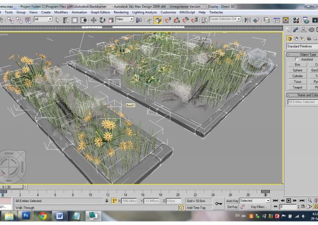 garden 3D Model in Flowers 3DExport