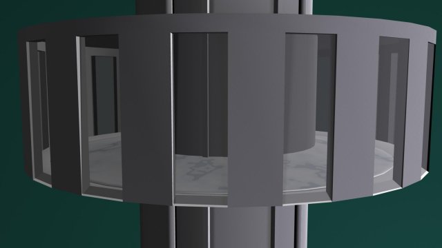 observation tower interior and exterior 3D Model in Buildings 3DExport