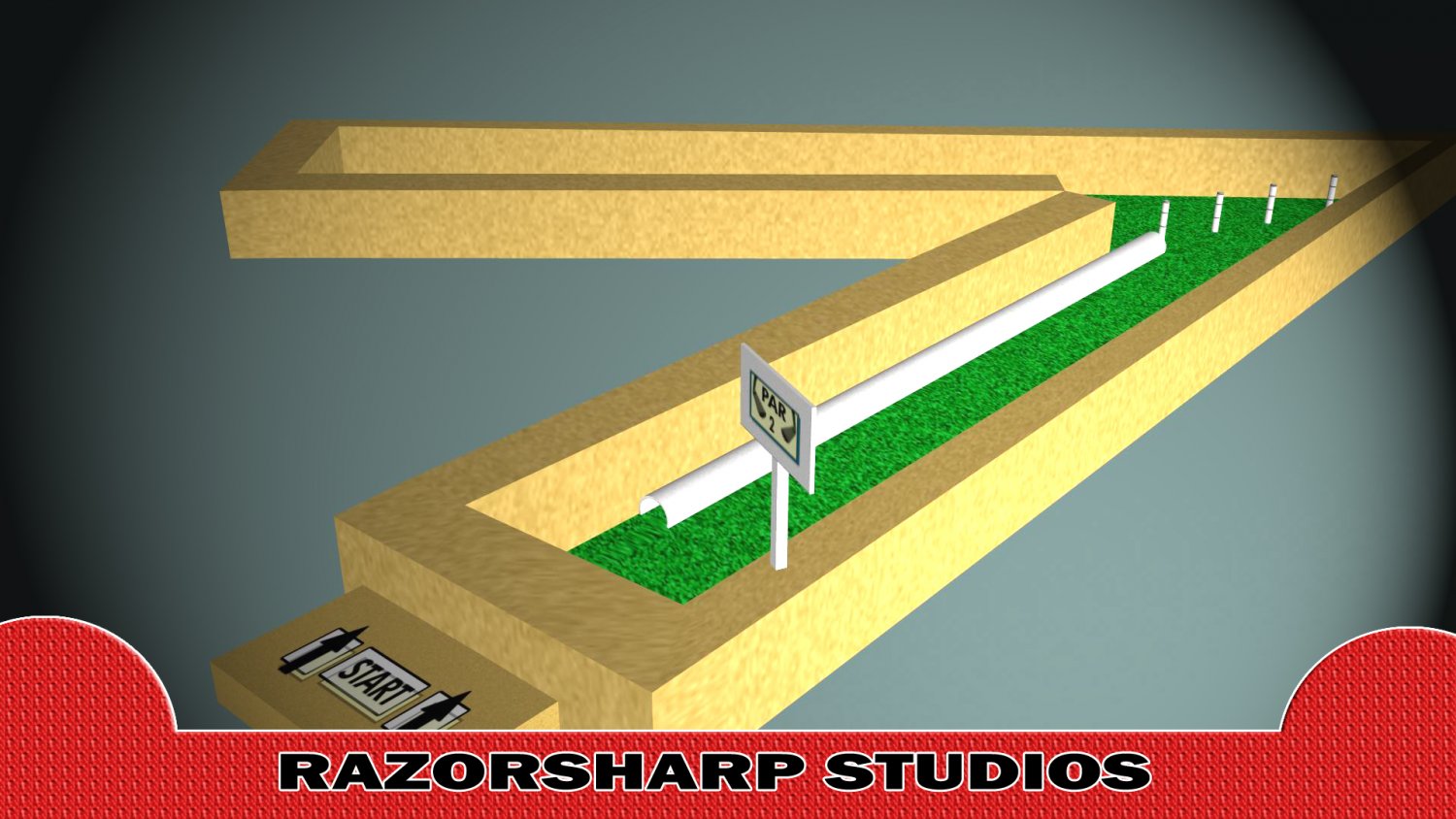 Mini Golf Alphabet V Hole Modelo 3D in Juegos Infantiles 3DExport