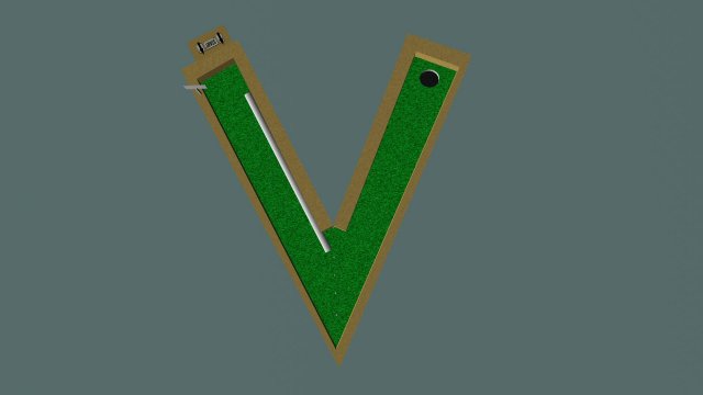 mini golf alphabet v hole Modelo 3D in Juegos Infantiles 3DExport