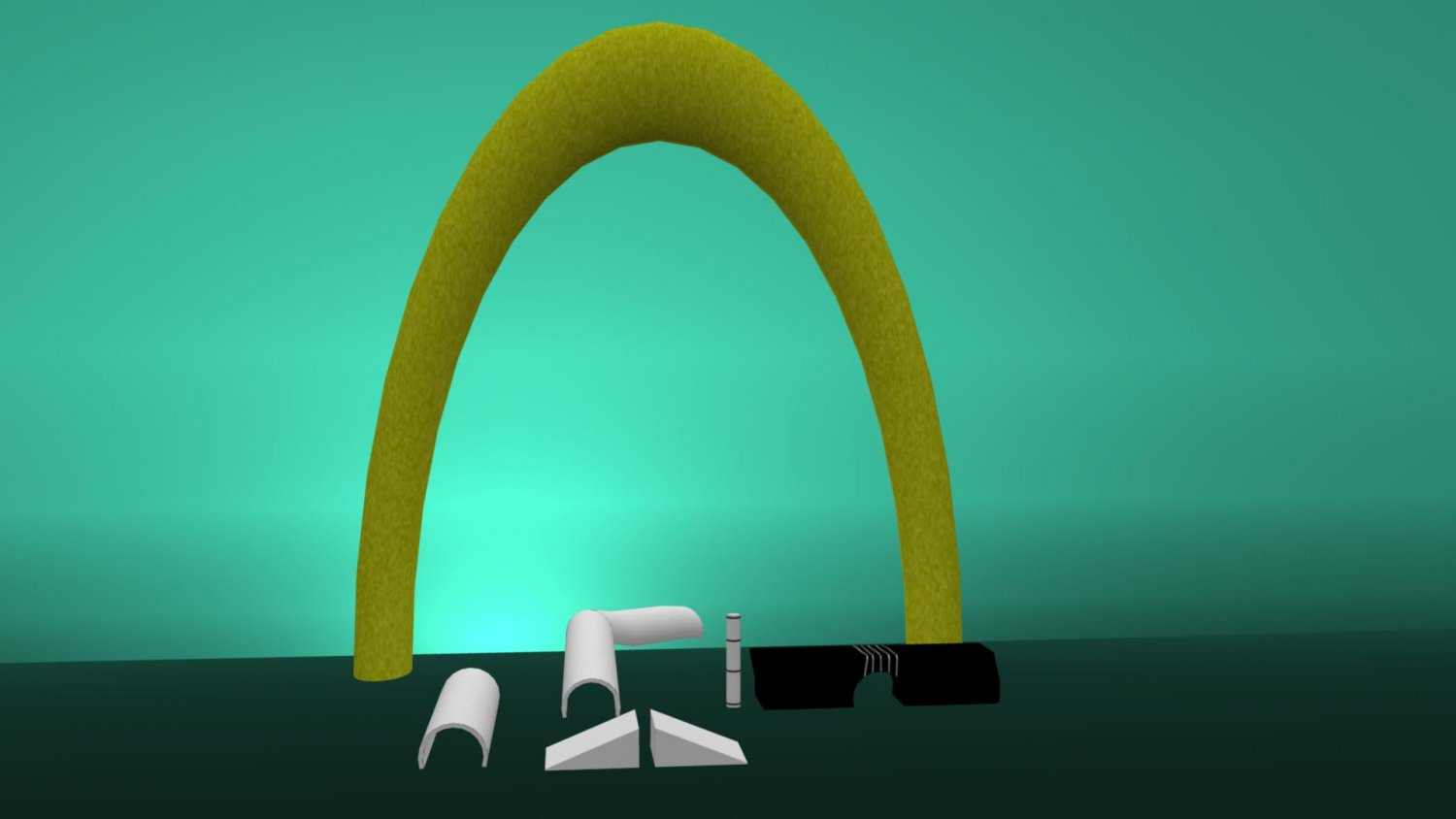 Mini Golf Alphabet V Hole Modelo 3D in Juegos Infantiles 3DExport