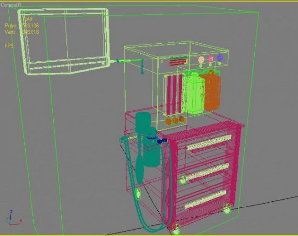anesthesia machine 3D Model in Medical Equipment 3DExport