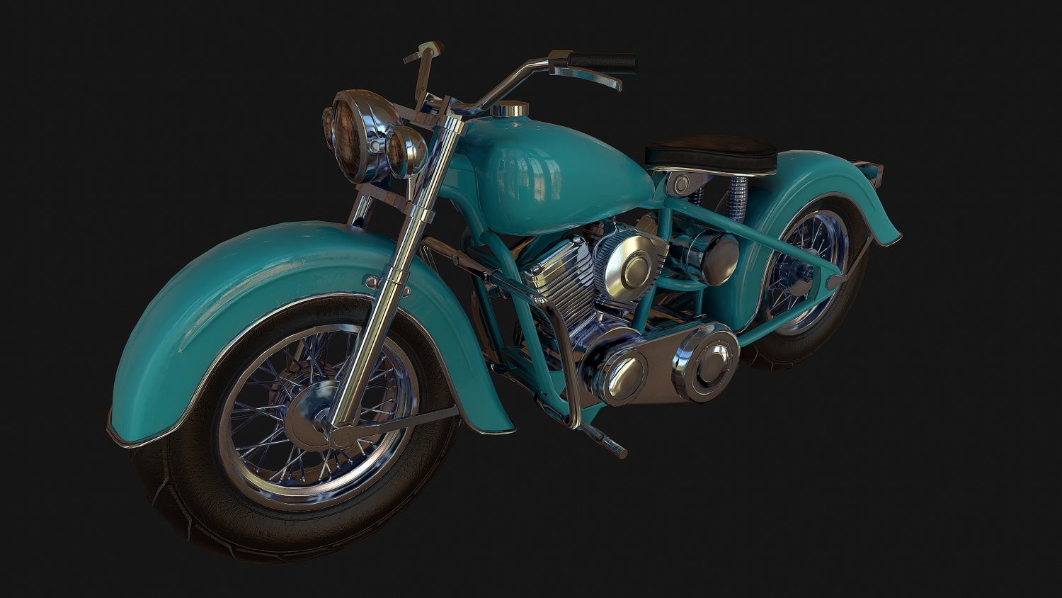 Motorcycle 3D Model in Motorcycle 3DExport