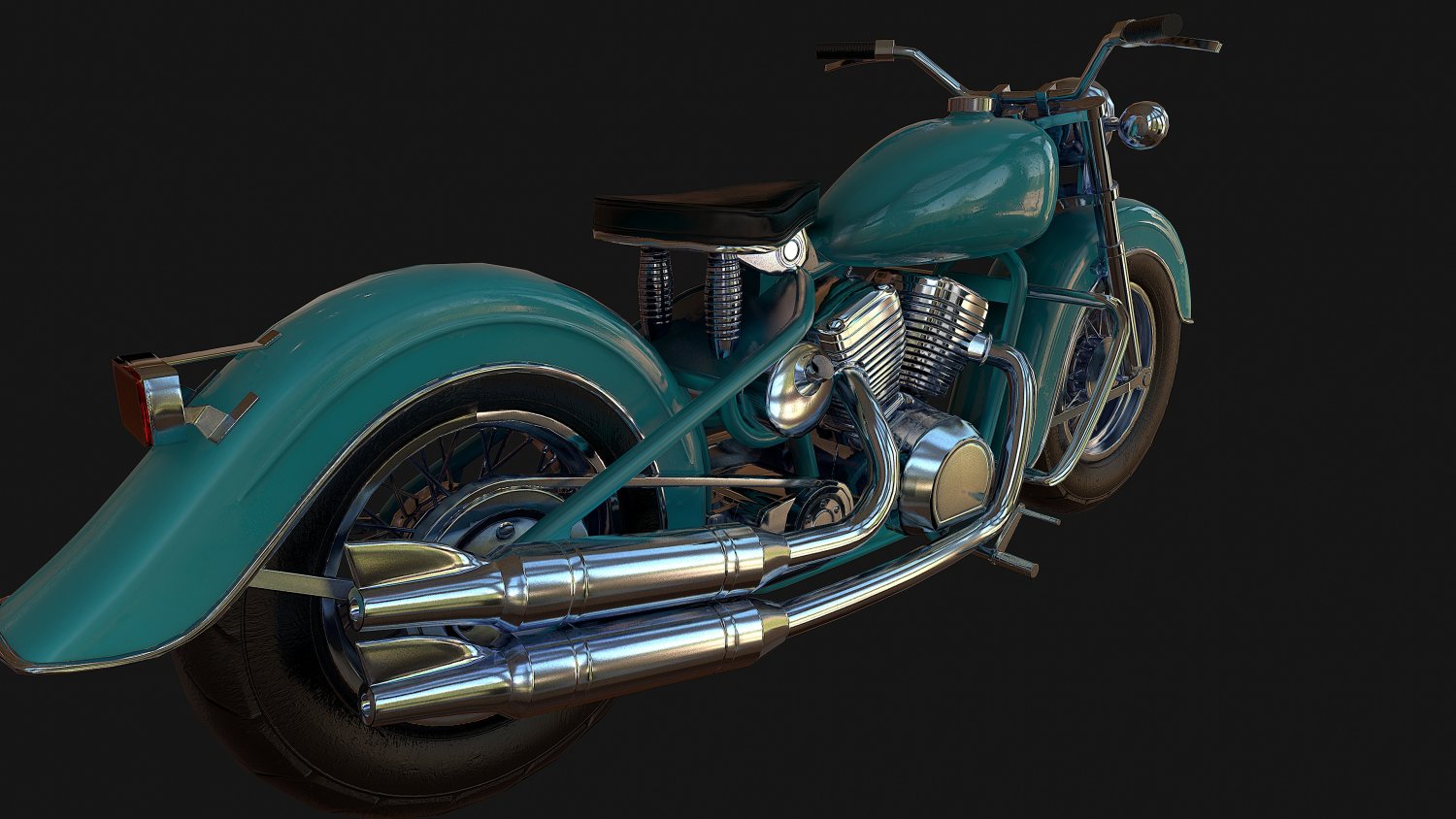 Motorcycle 3D Model in Motorcycle 3DExport