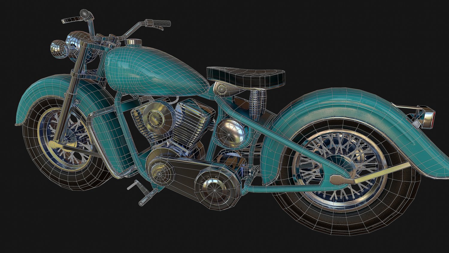 Motorcycle 3D Model in Motorcycle 3DExport