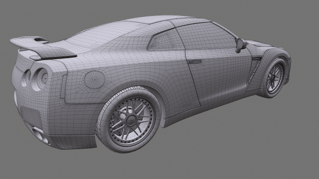 Nissan GTR 3D Model in Sport Cars 3DExport