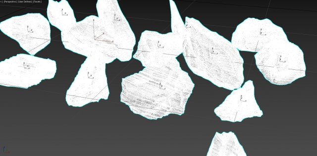 Obsidian rocks HD pack 15 pieces 3D Model in Miscellaneous 3DExport