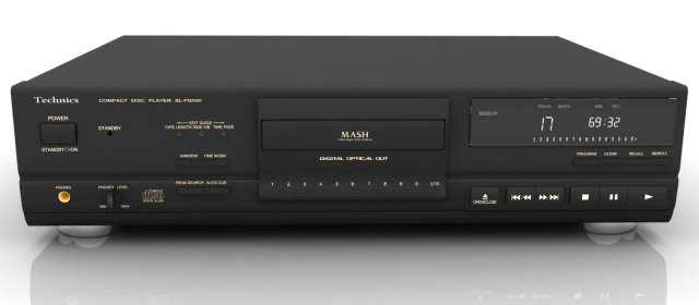 technics 3D Model in Audio 3DExport