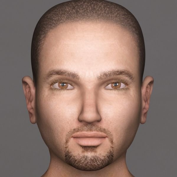 Jan 3D Model in Man 3DExport