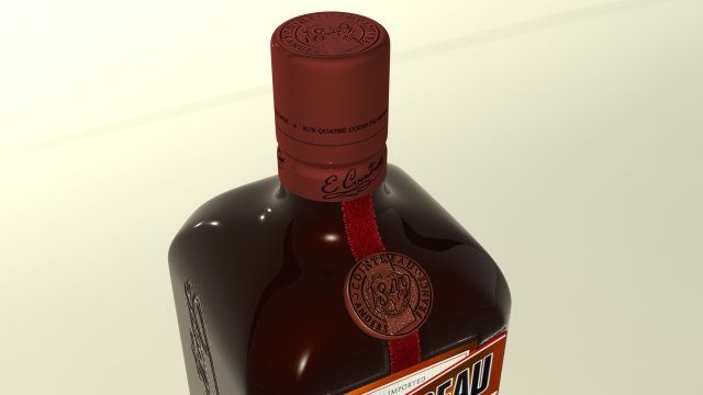 cointreau bottle 3D Model in Beverage 3DExport