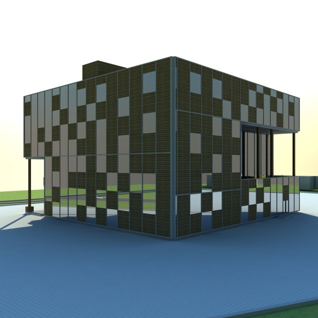 cube office 3D Model in Buildings 3DExport