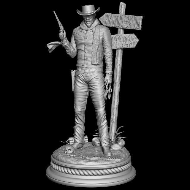 DJANGO UNCHAINED assembly 3D Print Model in Figurines 3DExport