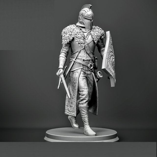 Faraam knight dark souls assembly 3D Print Model in Figurines 3DExport