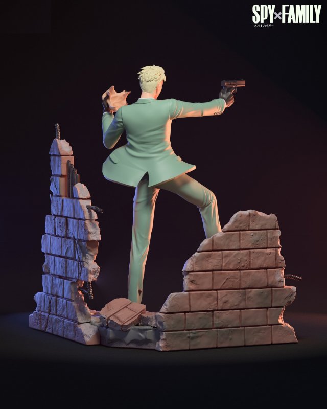 Loid Forger Spy Family Assembly 3D Print Model in Figurines 3DExport