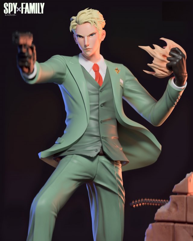 Loid Forger Spy Family Assembly 3D Print Model in Figurines 3DExport