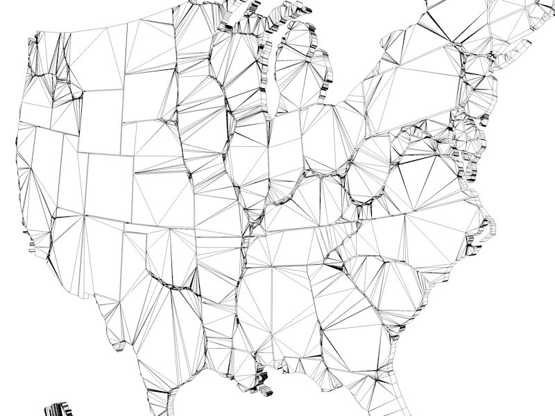 usa states 3D Models in Other 3DExport