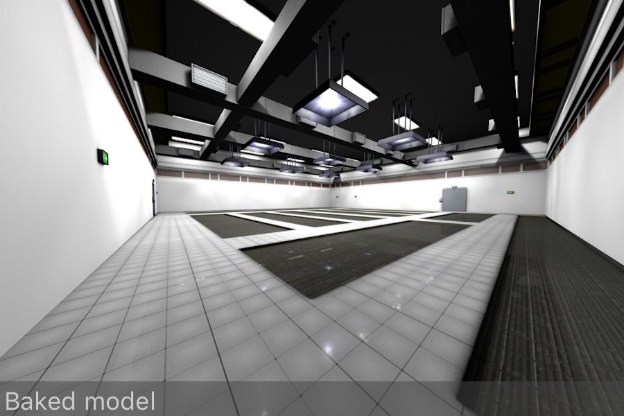 empty data center room low poly ready to render Modelo 3D in Espacios ...