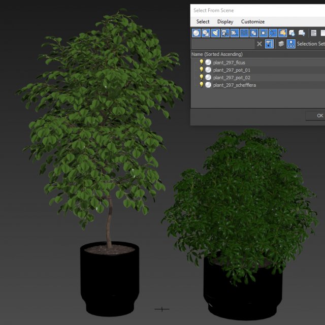 Plants collection 297 3D Model in Small Plants 3DExport