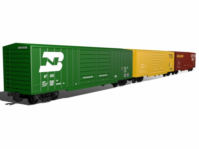 rail car 3D Model in Train 3DExport
