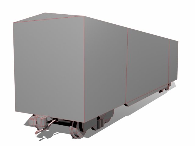rail car 3D Model in Train 3DExport