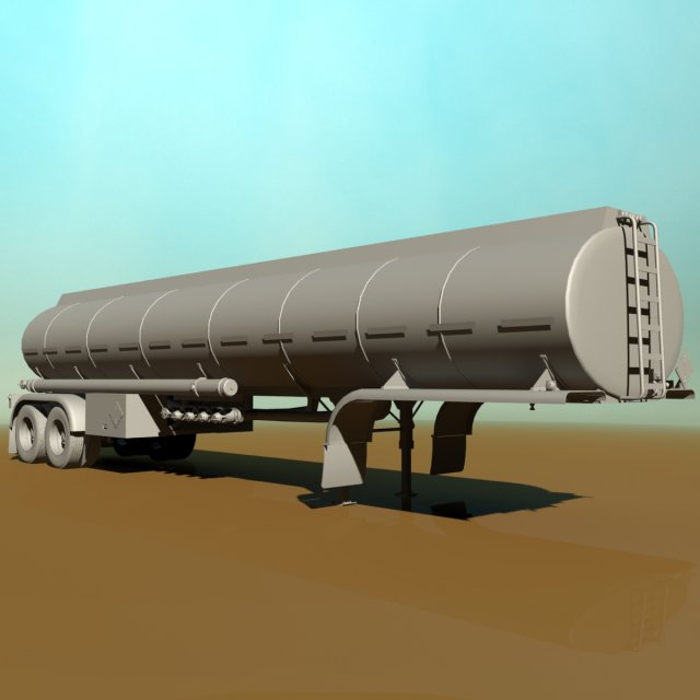 tanker trailer 3D Model in Trailers 3DExport