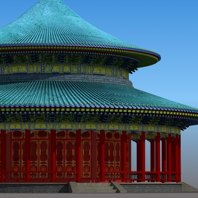 chinese building 16 3D Model in Buildings 3DExport