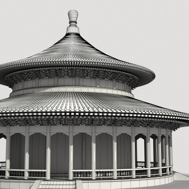 chinese building 16 3D Model in Buildings 3DExport