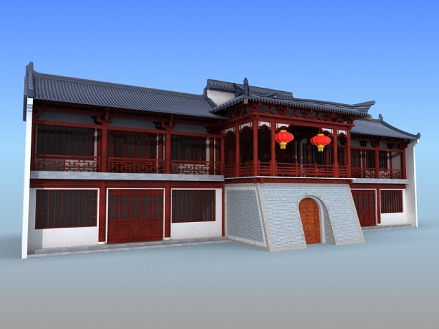 chinese building 13 3D Model in Buildings 3DExport