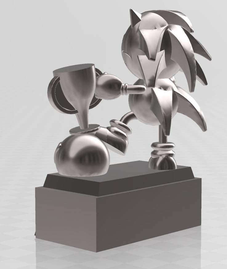 Sonic Formula 1 Trophy 1993 Modelos de impressão 3D in Escultura 3DExport